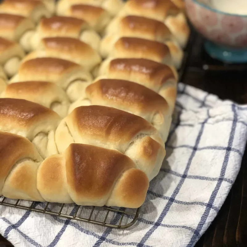 Receta de Rollos de media luna de papa de Colleen