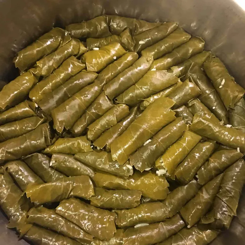 Receta de Mis propias hojas de parra rellenas famosas
