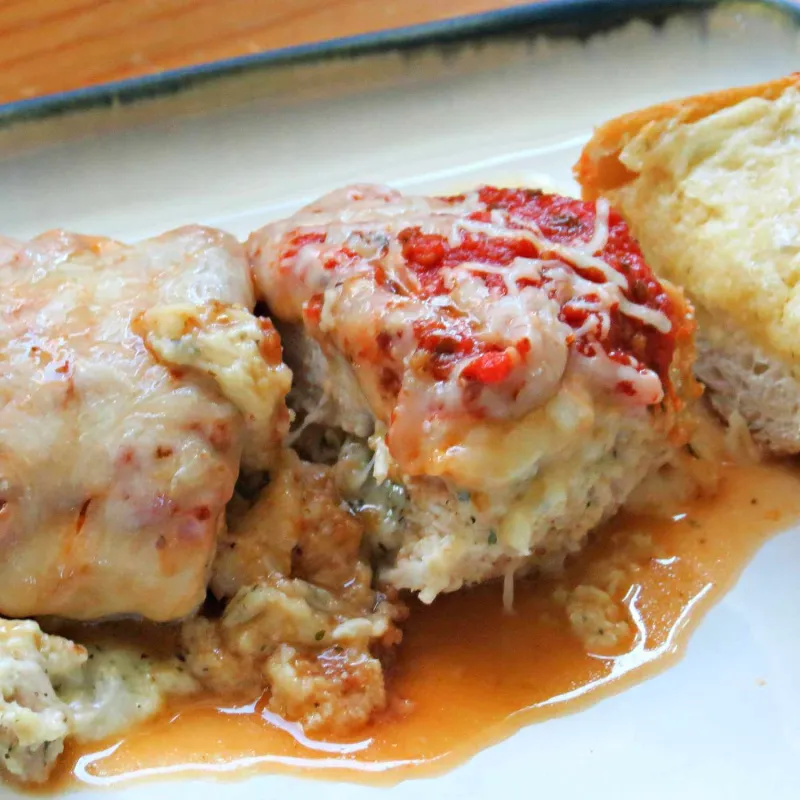Receta de Pechuga De Pollo Rellena Italiana