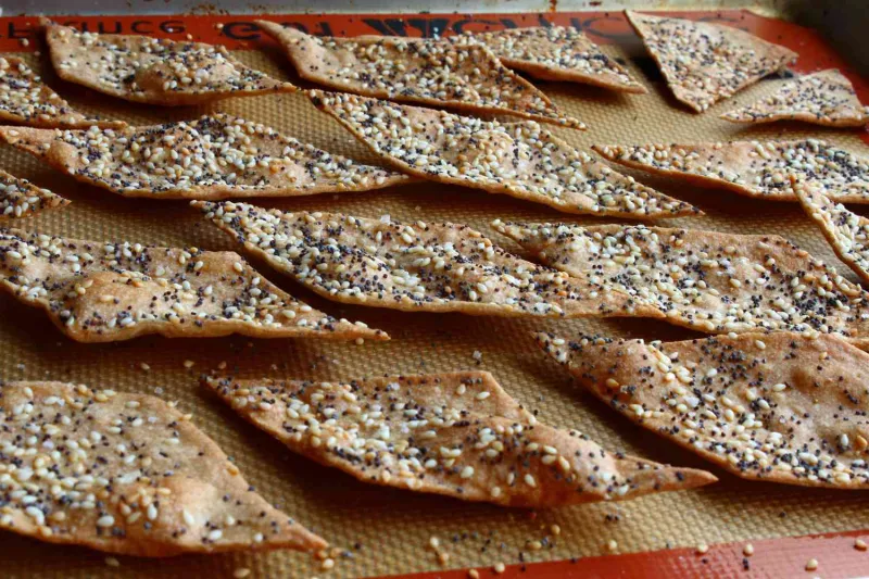 Receta de Panes planos crujientes de "todo"