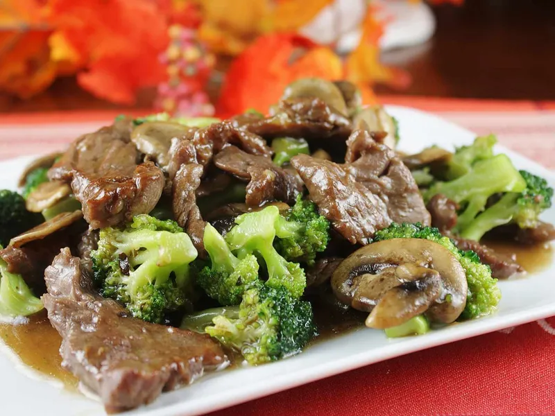 Receta de Carne de res con brócoli picante y picante