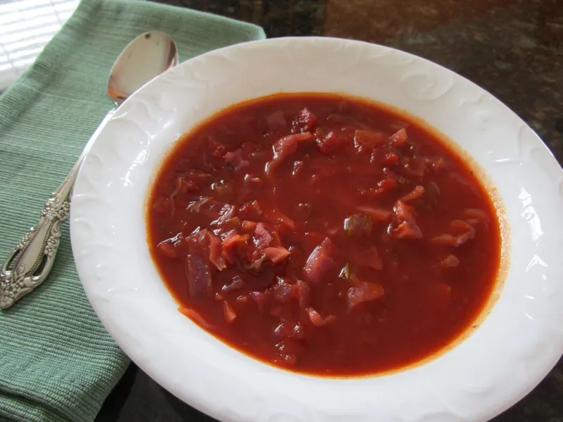 Receta de Sopa de repollo dulce y picante