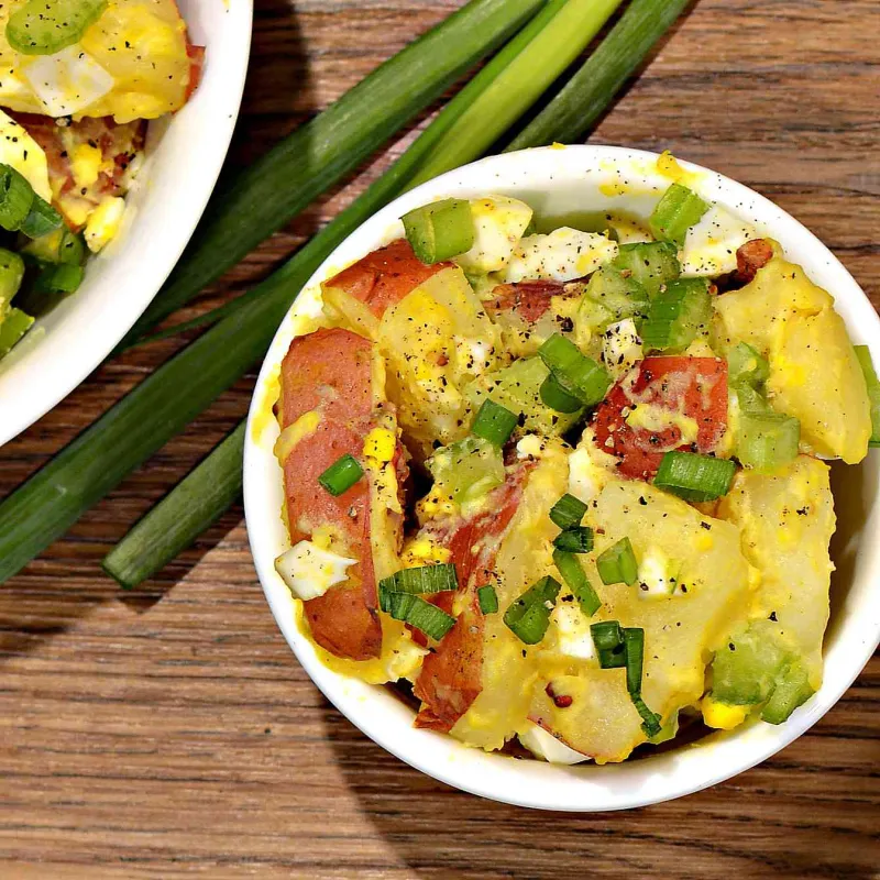 Receta de Ensalada de papa instantánea fácil