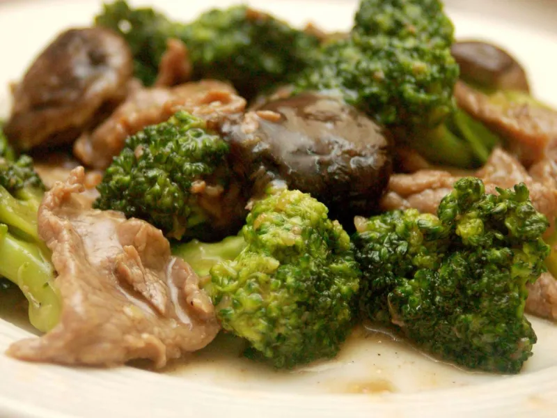 Receta de La mejor carne de res y brócoli
