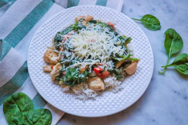 Receta de Pollo A La Florentina Fácil