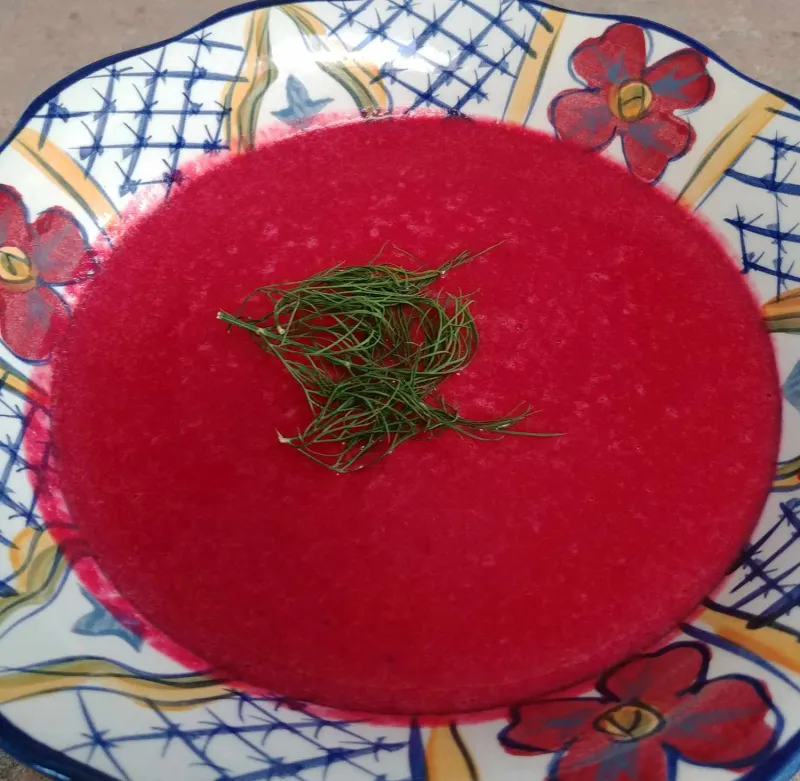 Receta de Sopa De Remolacha Con Leche De Coco