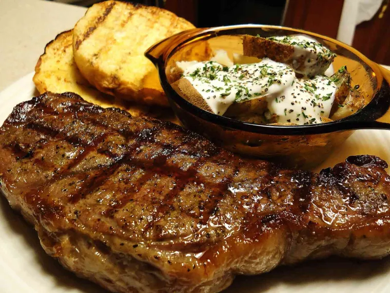 Receta de Filete de lomo de Bourbon Street de Nueva York